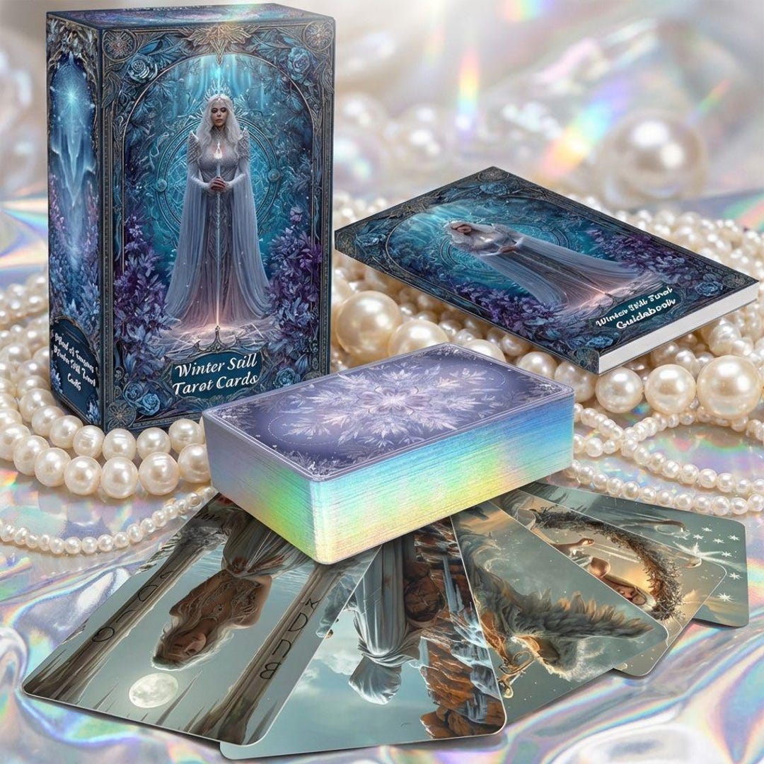 Beginner Tarot & Oracle Card Set, Winter Still Deck With 80 Cards ...