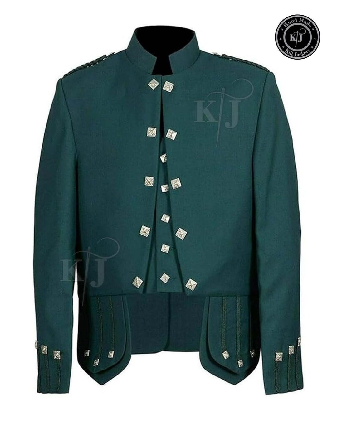 Handmade Custom Sheriffmuir Wool Kilt Jacket – Highland Scottish ...