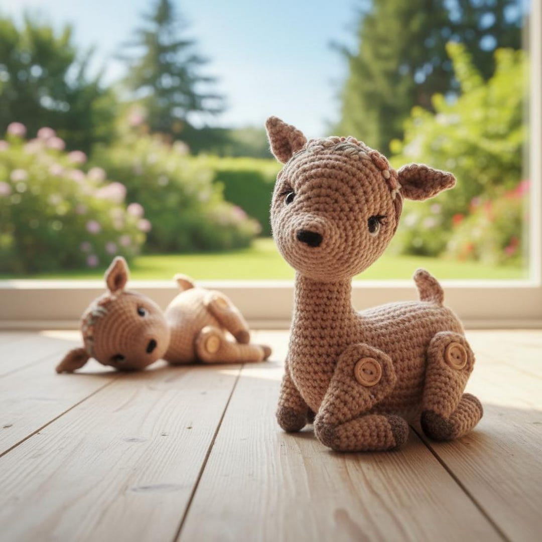Gazella Crochet Pattern | Amigurumi Deer Toy, Safari Nursery (PDF ...