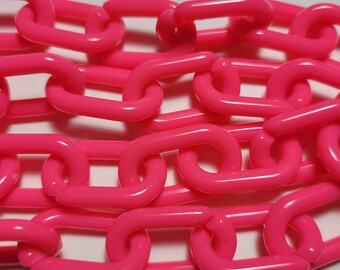 25pcs Acrylic Chain Links Open Link Size 31mmx19mm Plastic Chain Links ...