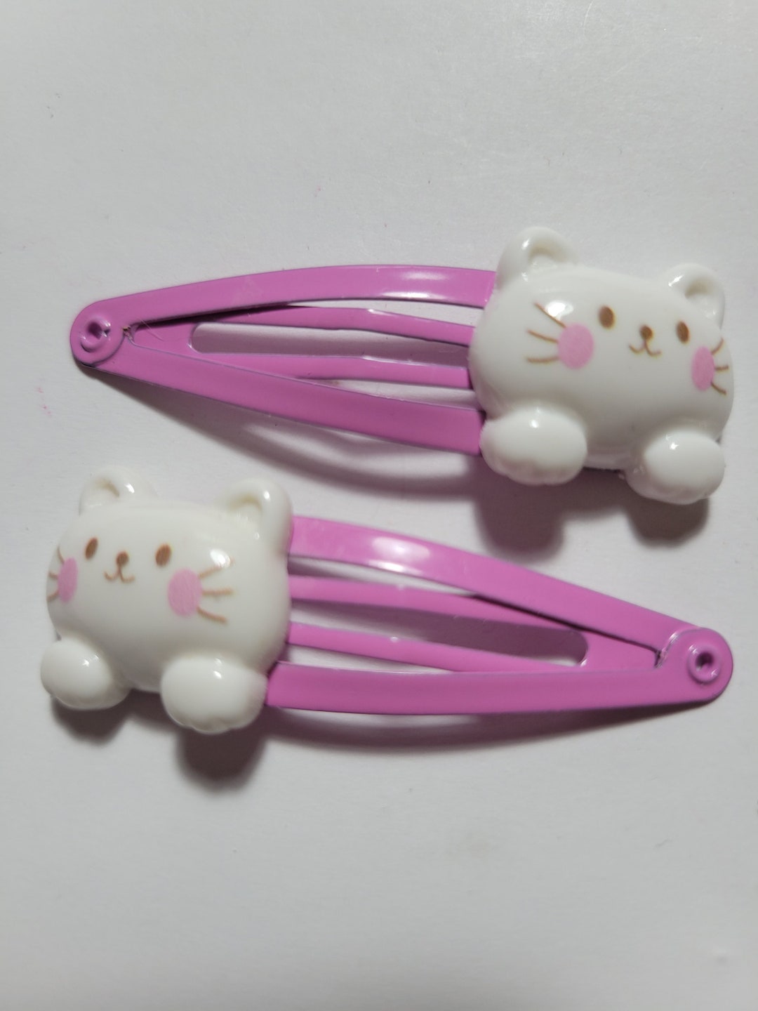 Cute Cat Hair Clips, Hair Decora, Hair Clips, 2 Piece Set of Hair Clips ...