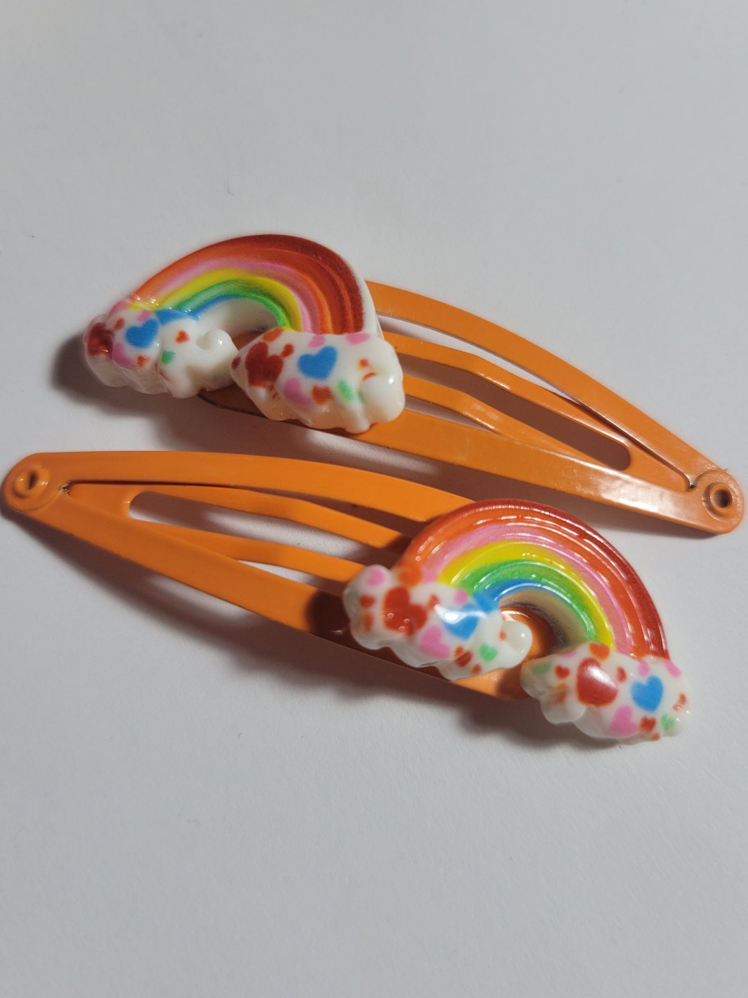 Cute Rainbow Hair Clips, Hair Decora, Hair Clips, 2 Piece Set of Hair ...
