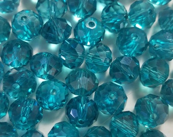 Teal Blue Crystal | Etsy