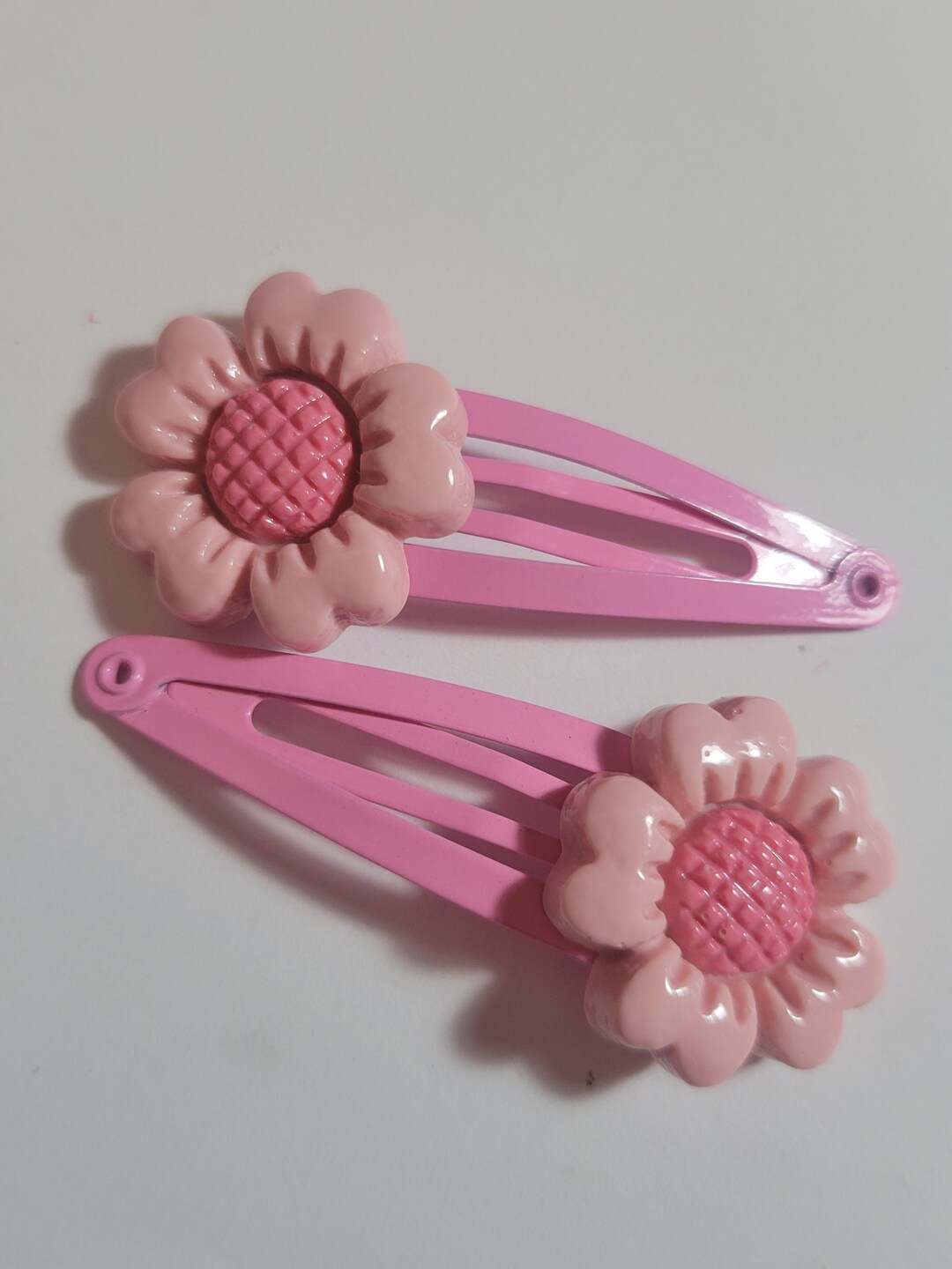 Cute Pink Flower Hair Clips, Hair Decora, Hair Clips, 2 Piece Set of ...