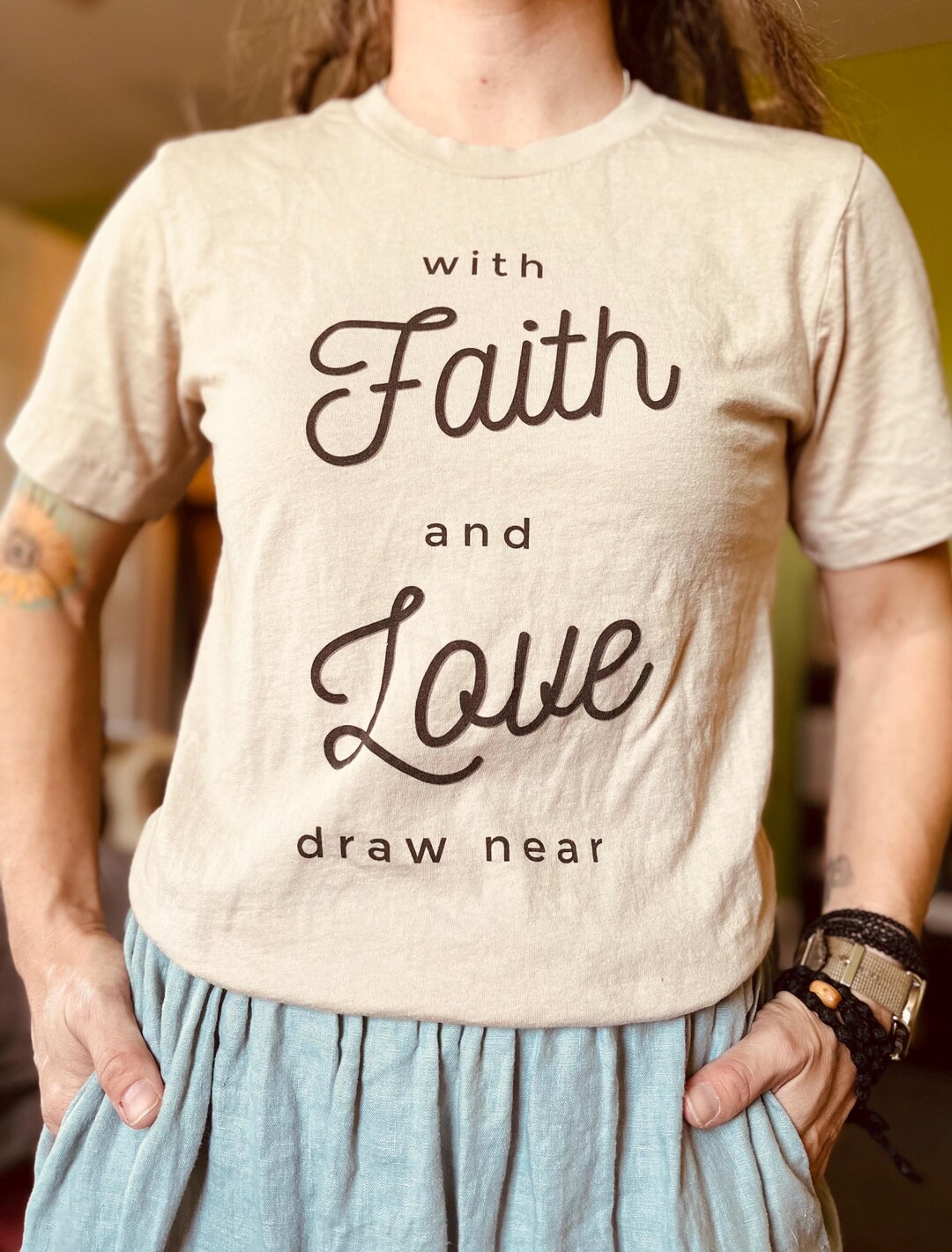 Eastern Orthodox Tee Shirt. With Faith and Love Draw Near. - Etsy