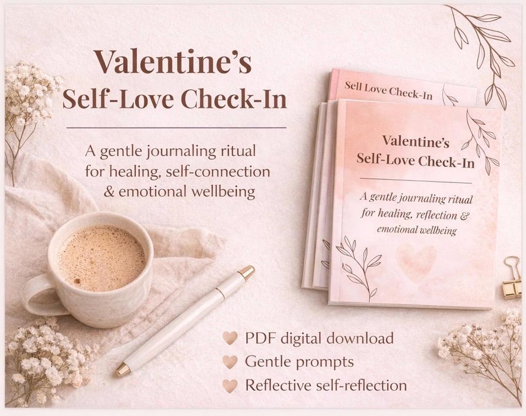 Valentine's Self-love Check-in | A Gentle Journaling Ritual for Healing ...