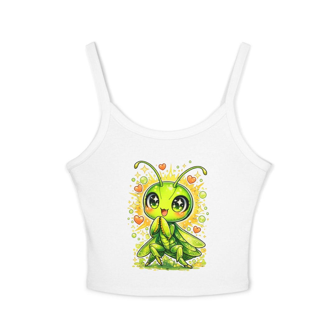 Cute Kawaii Chibi Praying Mantis Alien Tank Top | Kawaii Praying Mantis ...