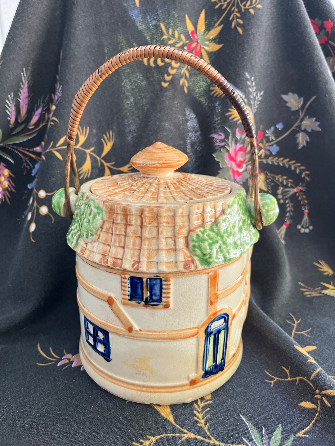 Vintage Biscuit Jar Made in Japan - Etsy