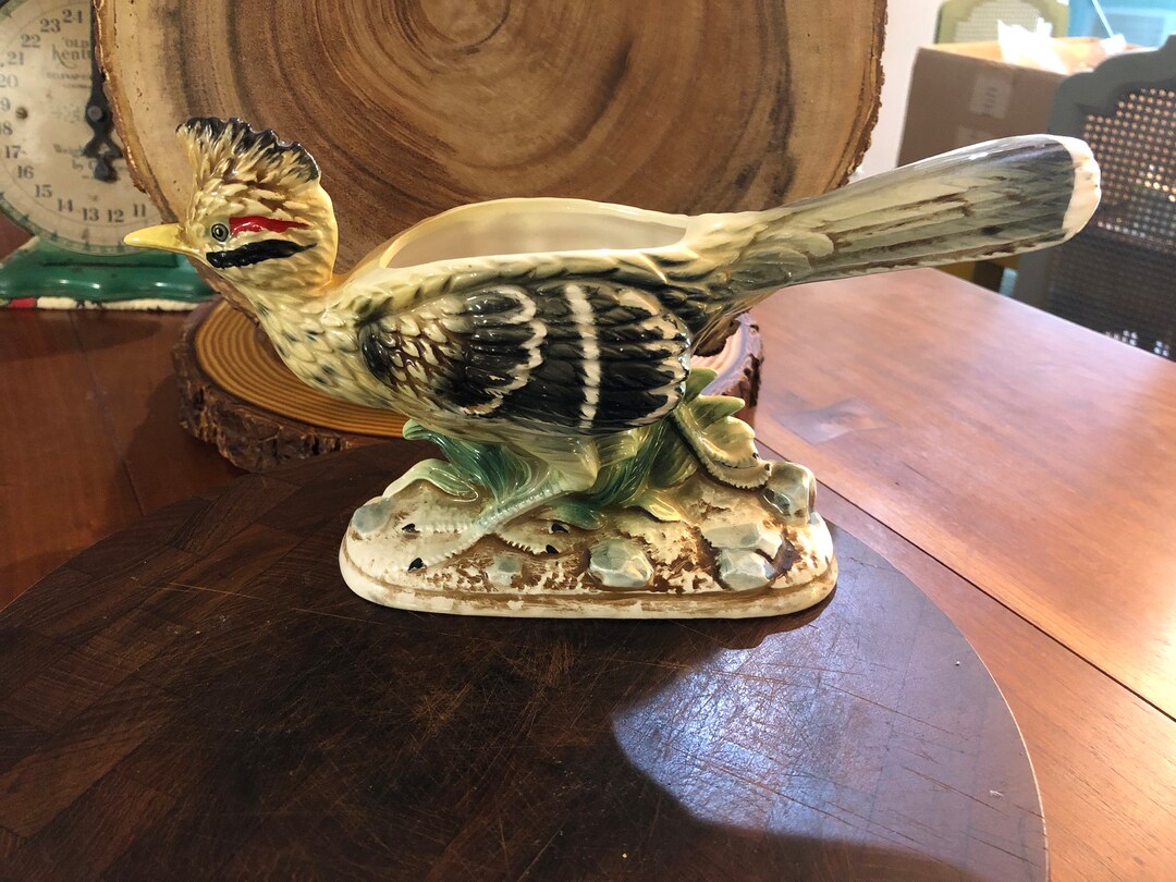 Vintage Relpo Roadrunner Planter 393 - Etsy