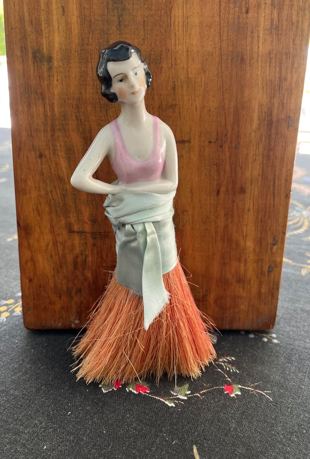 Antique Porcelain 20’s Style Lady Vanity Brush - Etsy