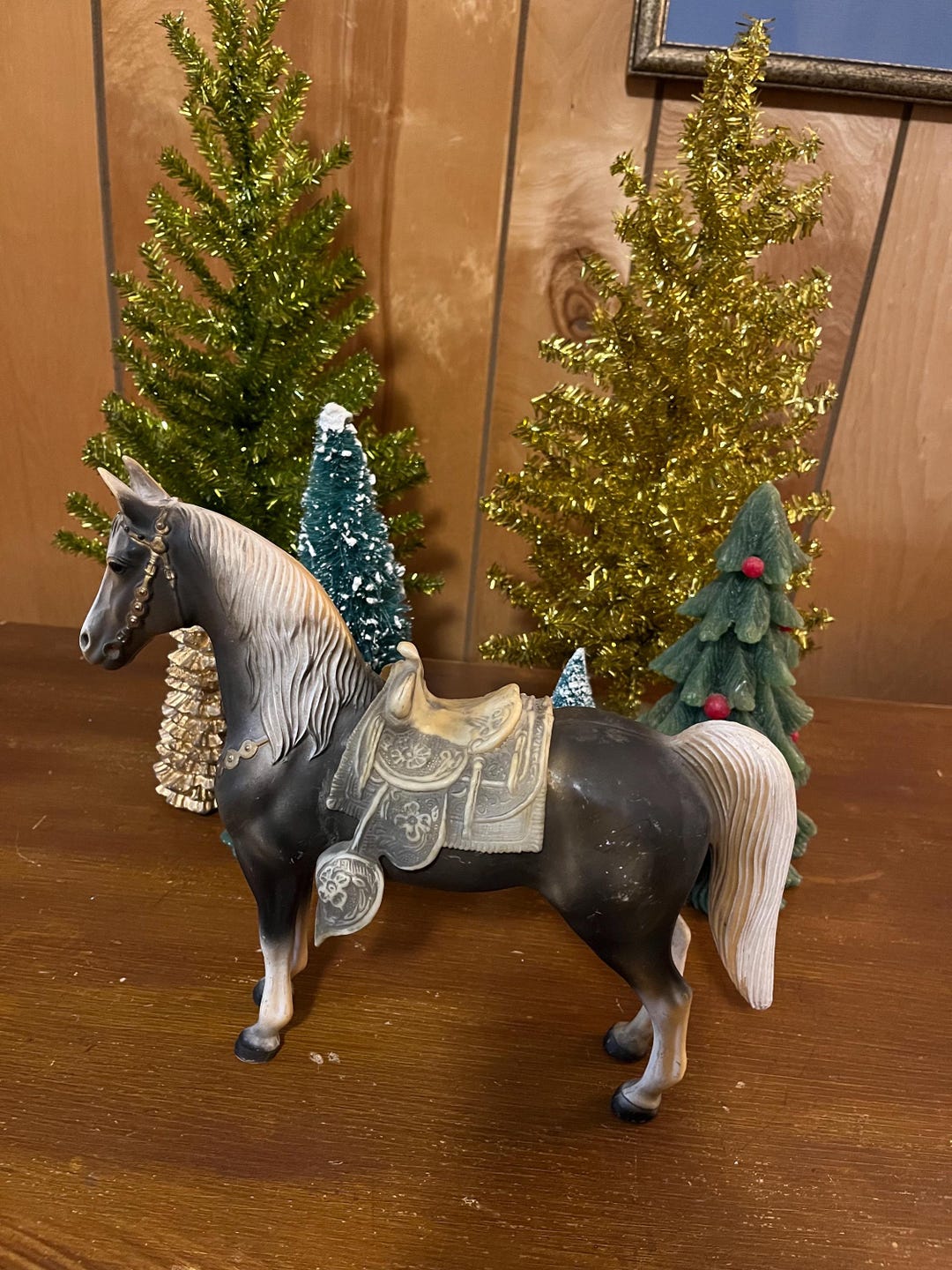 Vintage Diamond P Horse and Saddle - Etsy