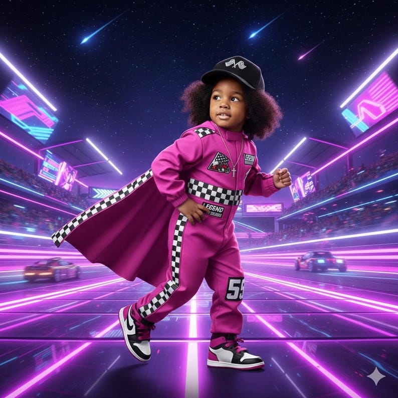 Toddler & Kids Racing Suit for Go Karting | Custom Name Motorsport ...