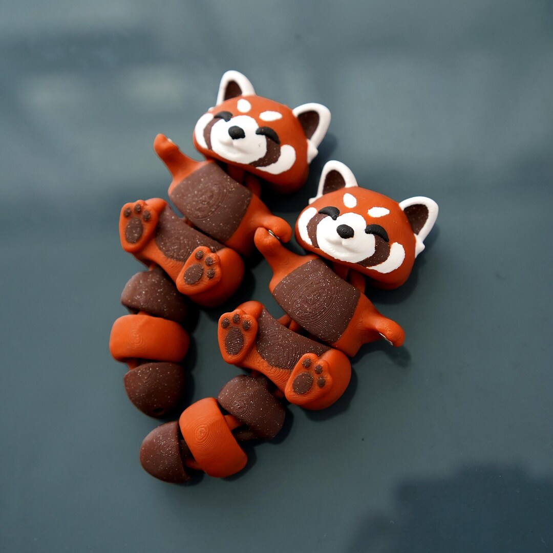 Flexi Red Panda Fidget | Ruby the Red Panda | Articulated Flexi Animal ...