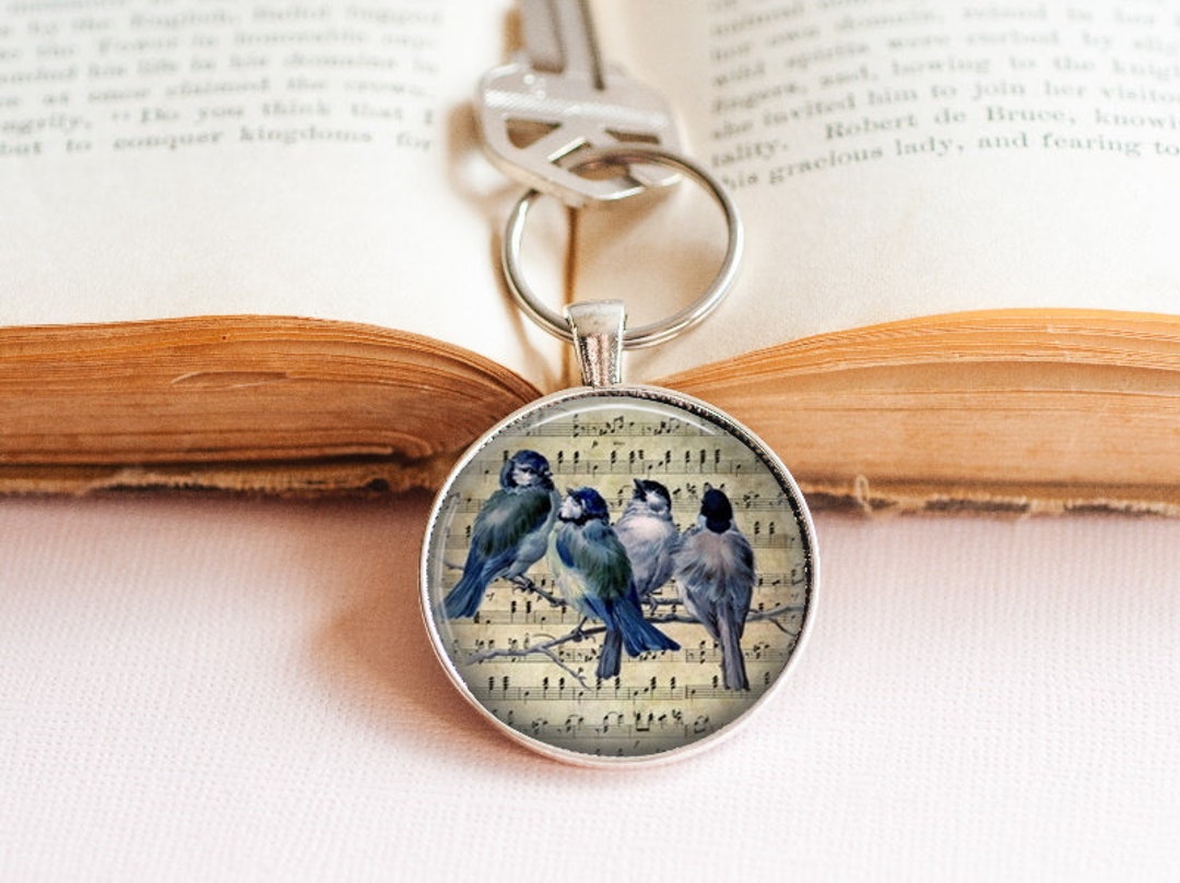 Keychain Blue Bird Keychain Blue Bird Key Fob Blue Bird - Etsy