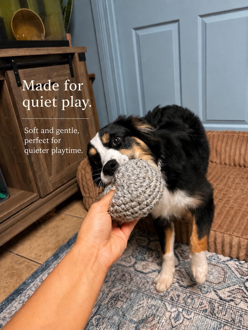 Hand Crochet Dog Balls – Handmade Natural Dog Toy for Fetch, Chew ...