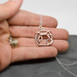 Taurus Cancer Necklace Sterling Silver and Polished Copper - Etsy