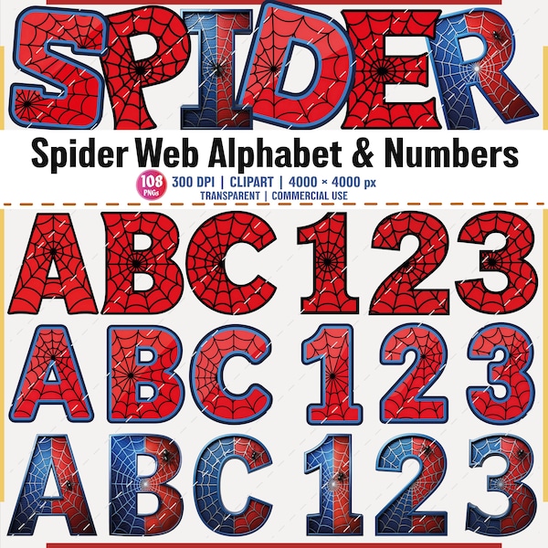 Spiderman Letters - Etsy UK