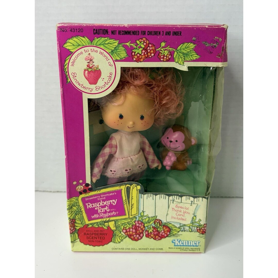Vintage Strawberry Shortcake Raspberry Tart Doll W Rhubarb Pet 1982 ...