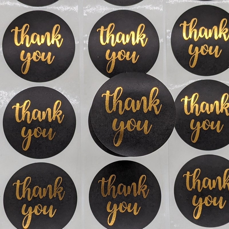 Thank You Sticker - Etsy