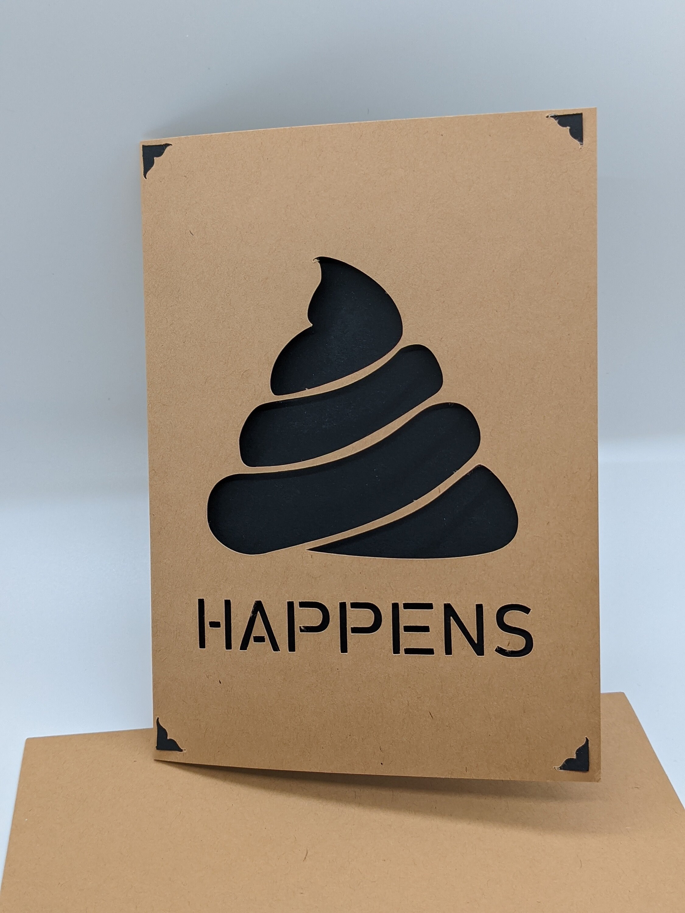 Shit Happens Card kraft - Etsy