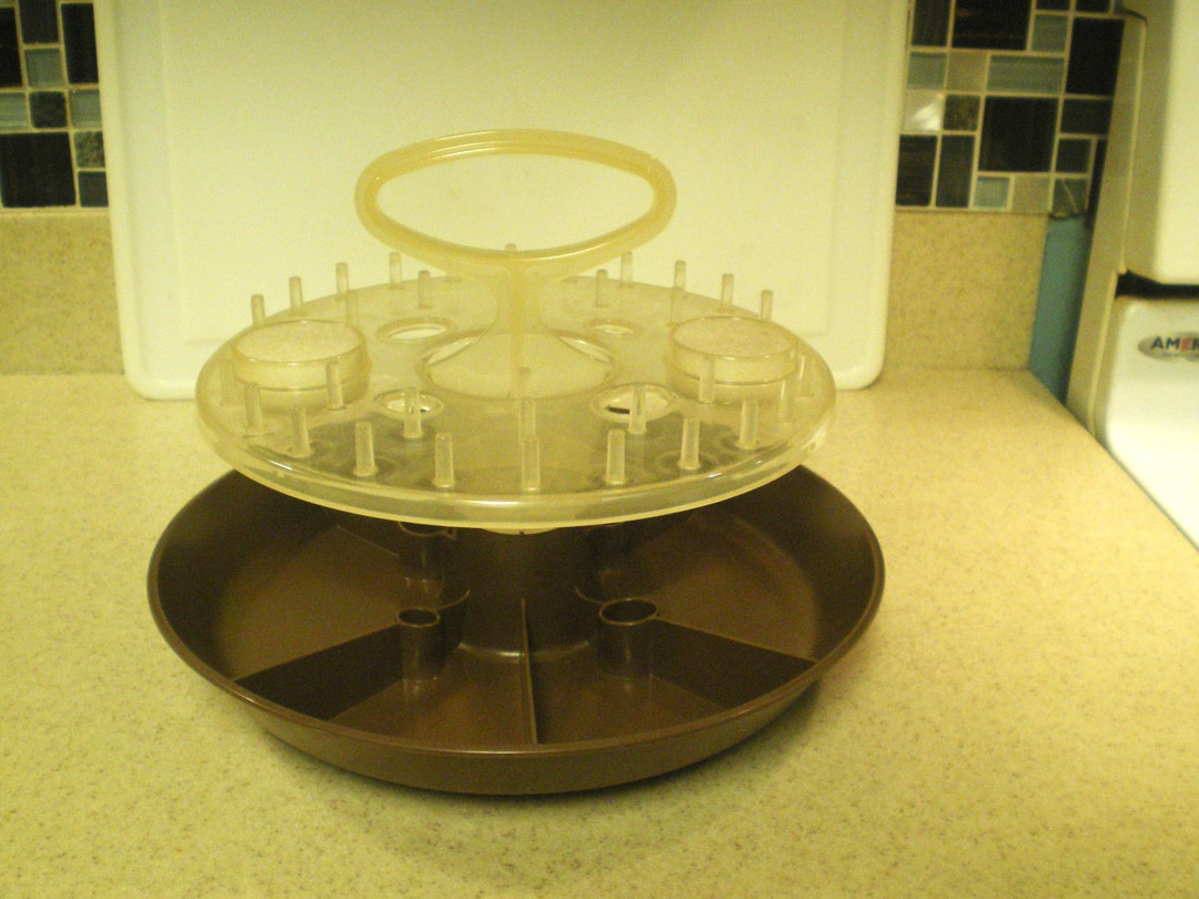 Rubbermaid Plastic Lazy Susan Sewing Caddy Vintage 1960s Sewing Storage ...