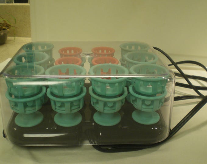 Clairol Lock N Roll Electric Hair Curlers Rollers Vintage 1991 Spoolies ...