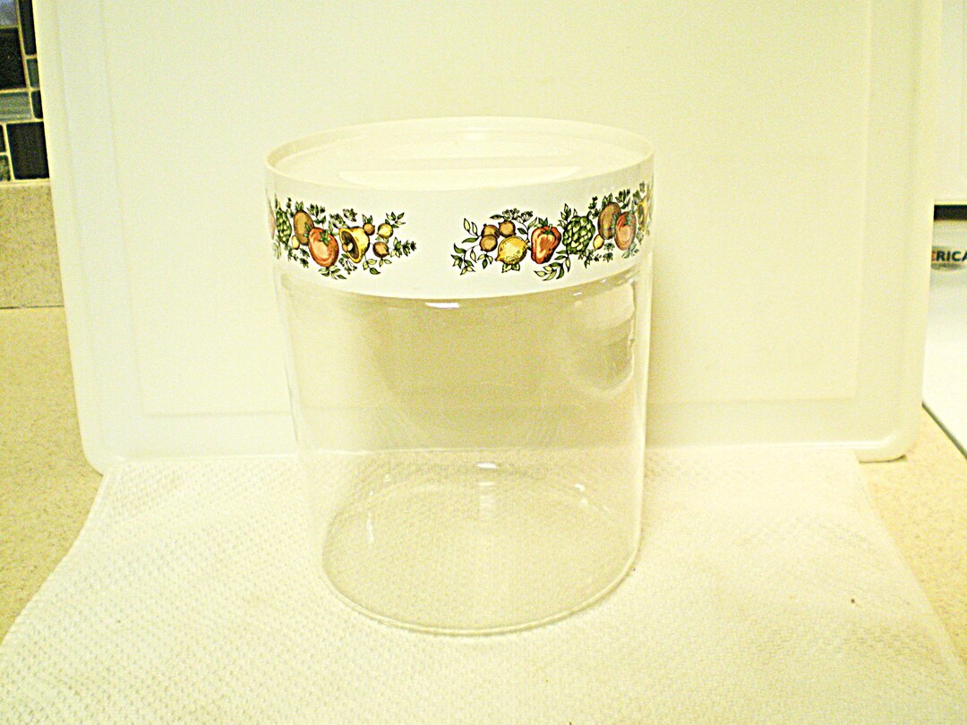 Pyrex See and Store Spice of Life Glass Canister Vintage 1970s - Etsy