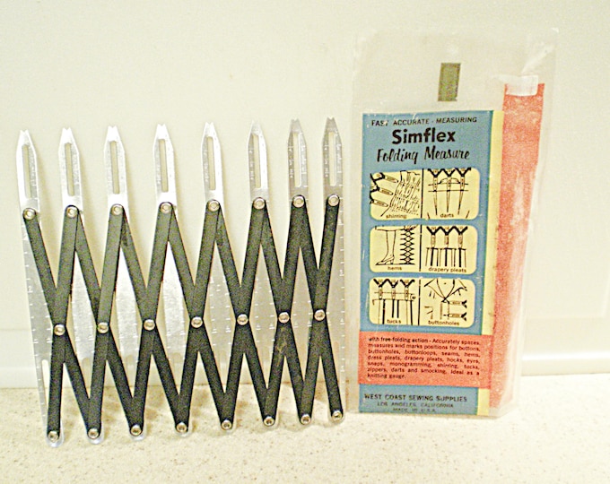 Simflex Expandable Sewing Gauge Vintage 1970s - Etsy