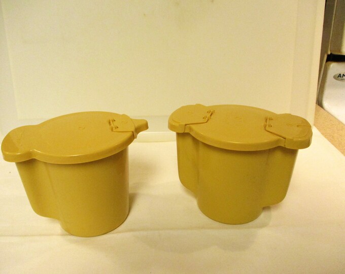 Tupperware Harvest Gold Sugar Bowl and Creamer Set Vintage 1970s - Etsy