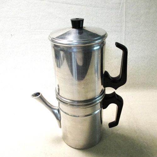 Vintage Enterprise Double Aluminum Coffee Pot - Etsy