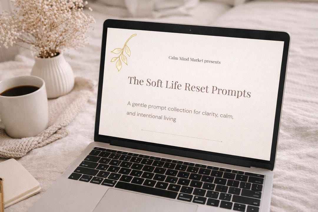 50 Gentle Journal Prompts for Calm, Clarity & Intentional Living - Etsy