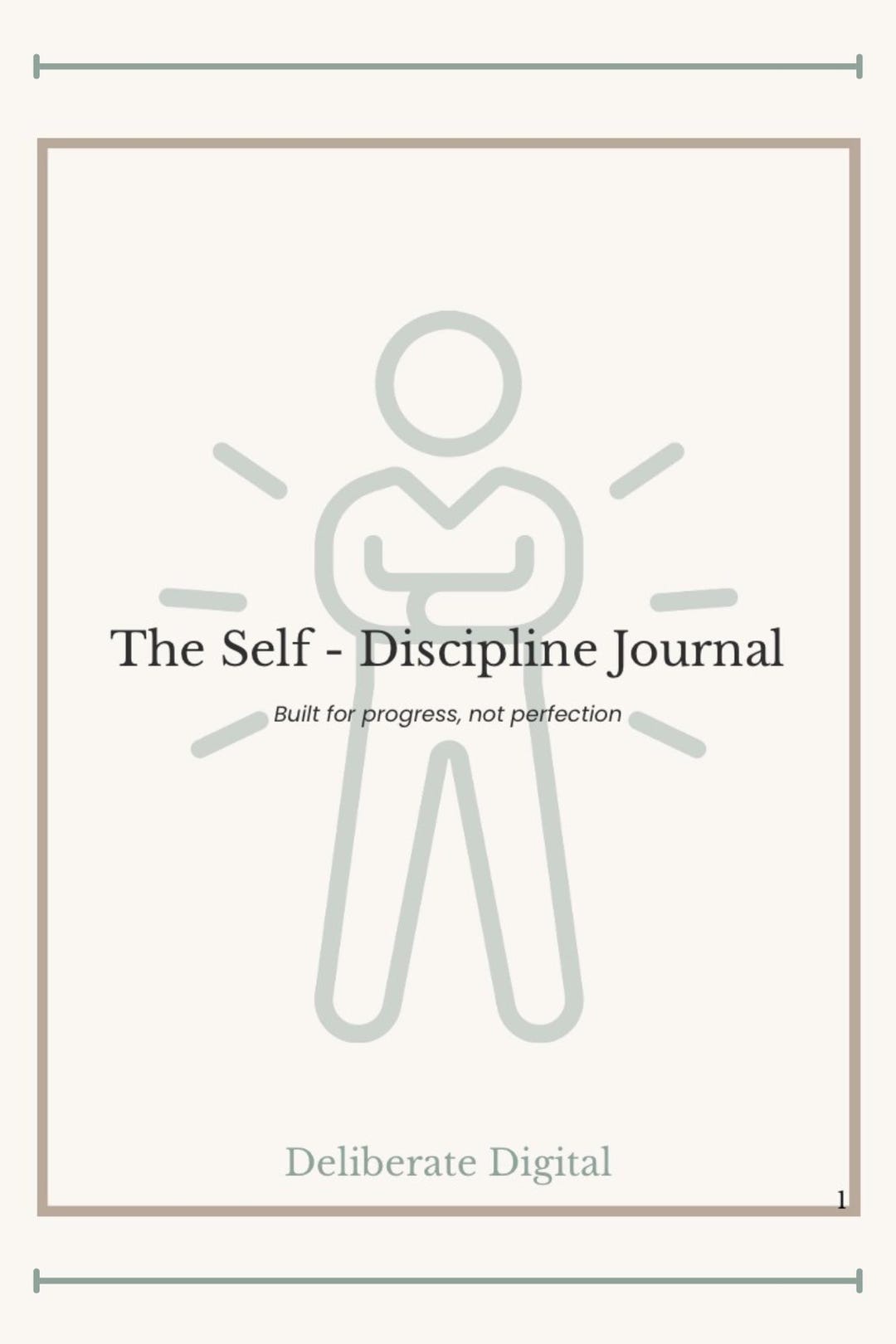 Self-discipline Journal | Habit Tracker for Consistency & Focus ...