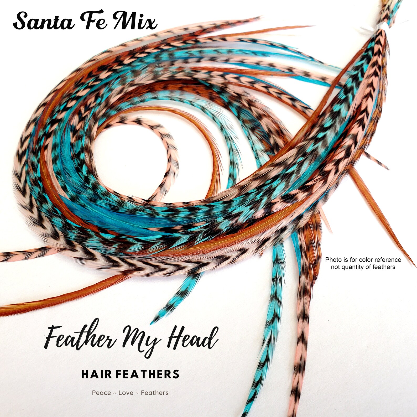Feather Hair Extension Kit 6 Real Feathers Pick Your Length - Etsy