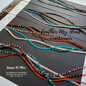 Feather Hair Extension Kit 6 Real Feathers Pick Your Length - Etsy