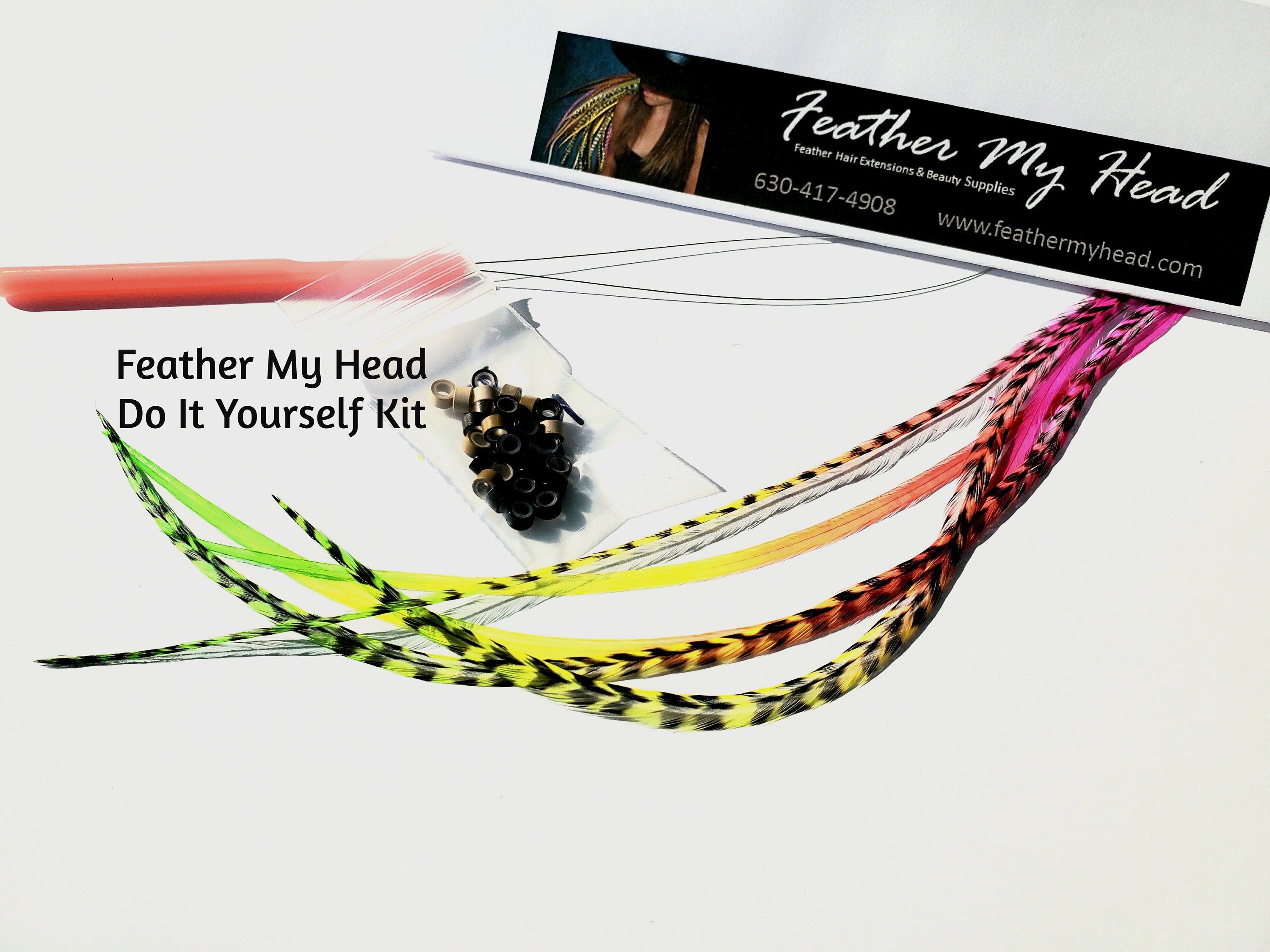 6 Real Feathers Optional Do It Yourself Kit Pick Your | Etsy