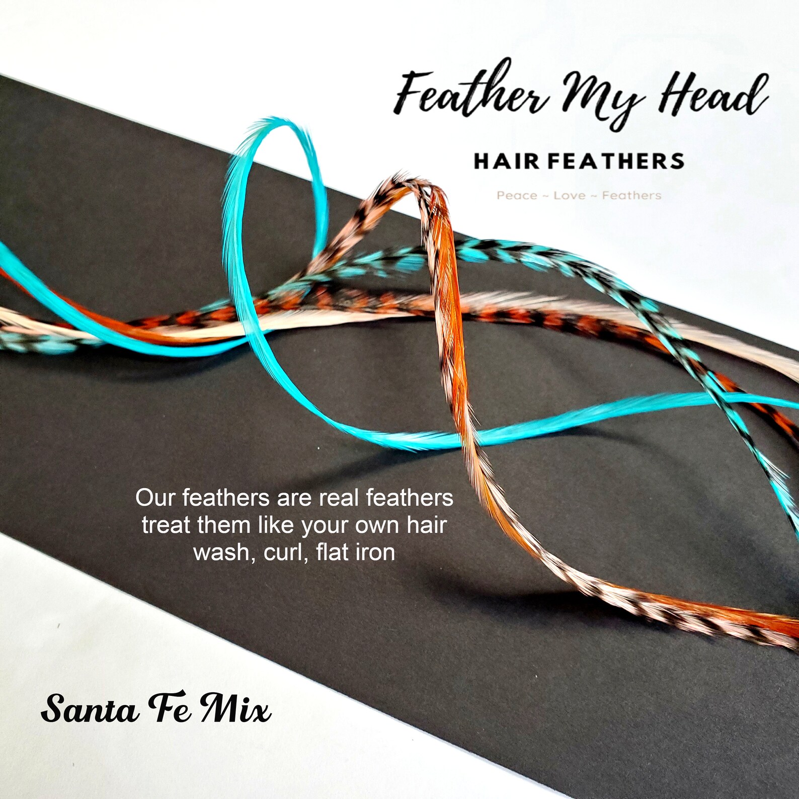 Feather Hair Extension Kit 6 Real Feathers Pick Your Length - Etsy