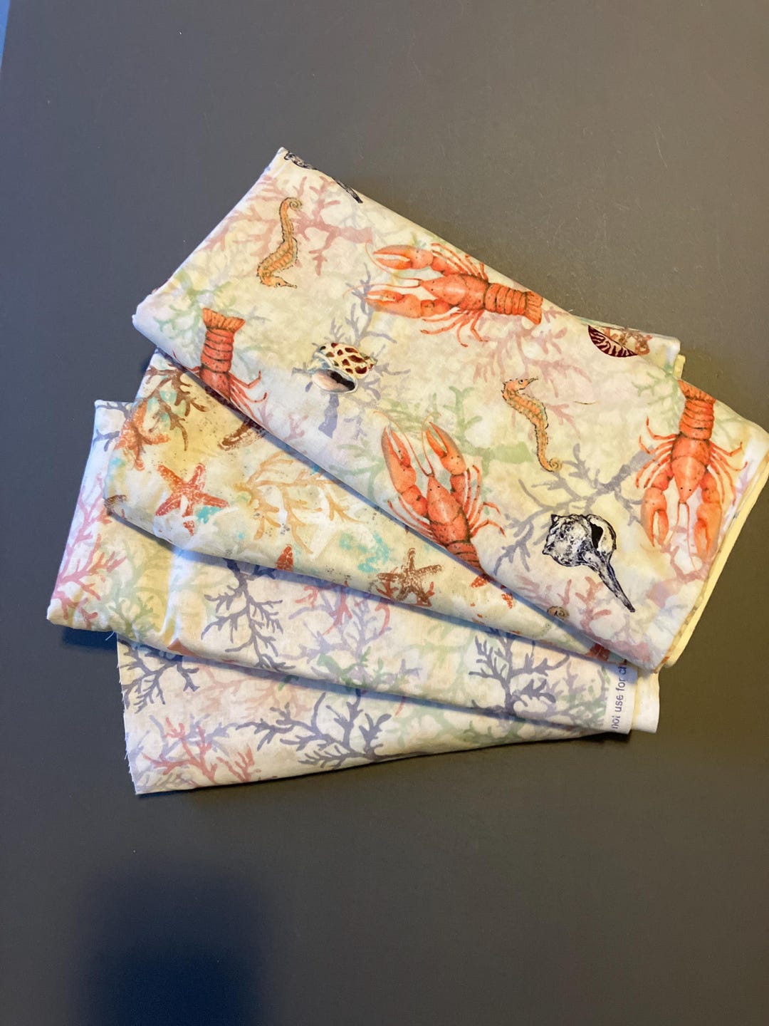 Lot of Ocean Theme Fabric - Etsy