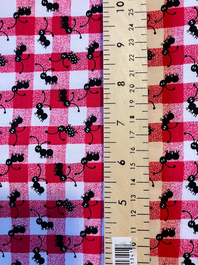 Ant on Picnic Table Fabric - Etsy