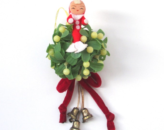 Vintage Mistletoe Decoration, Retro Kitsch Plastic Christmas Decor - Etsy