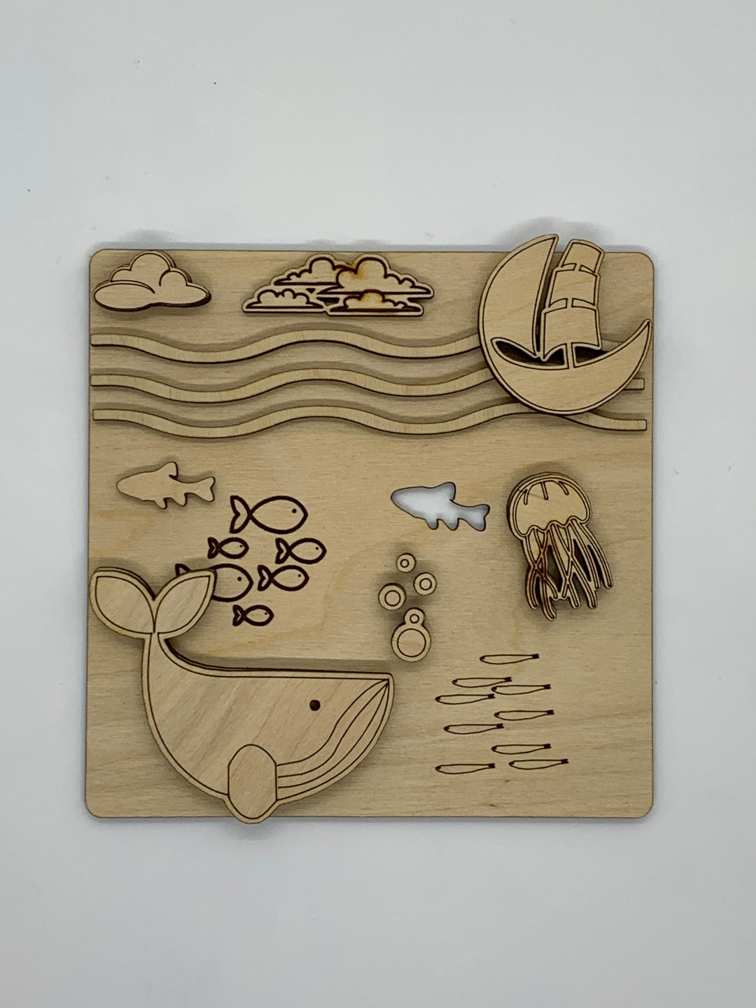 DIY Craft Kit // Kids // Adults // Paint // Color // Nature // Whale ...