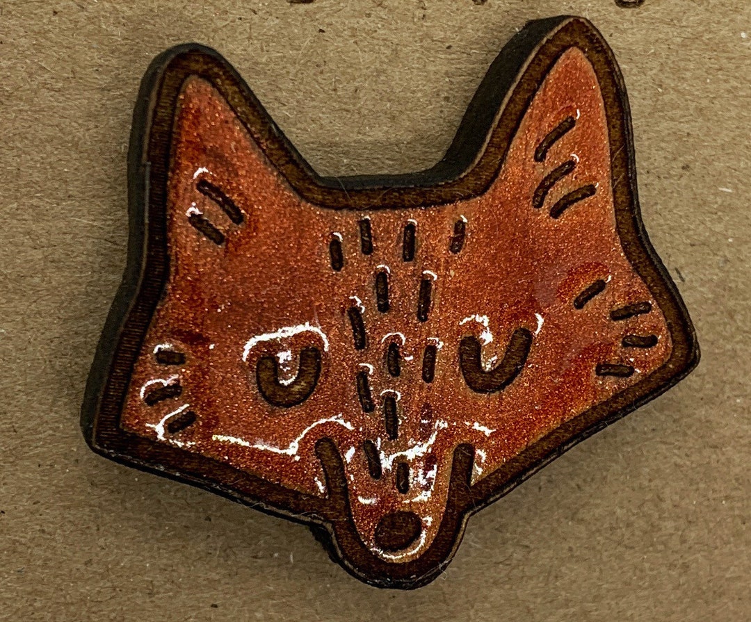 Wooden Pin / Fox / Brown Fox / Woodland Animal / Animal Lover - Etsy