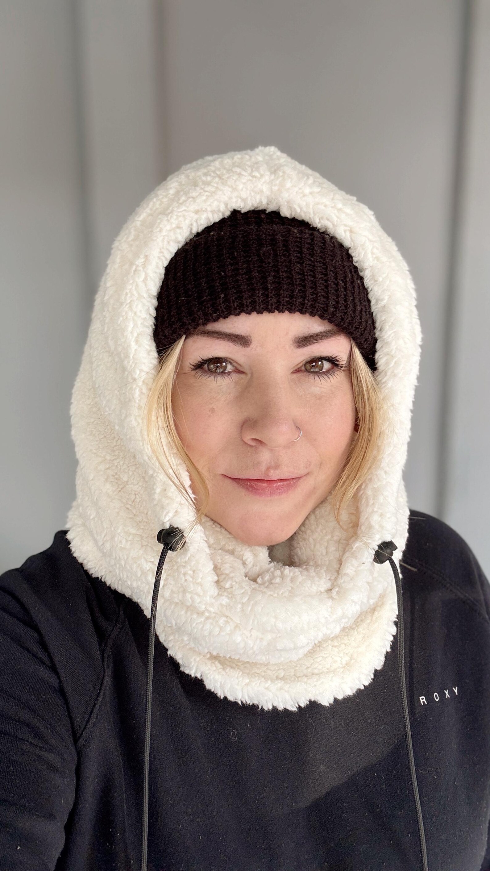 Balaclava - SHERPA Fleece - Fits Over Helmet - Ivory White - Etsy