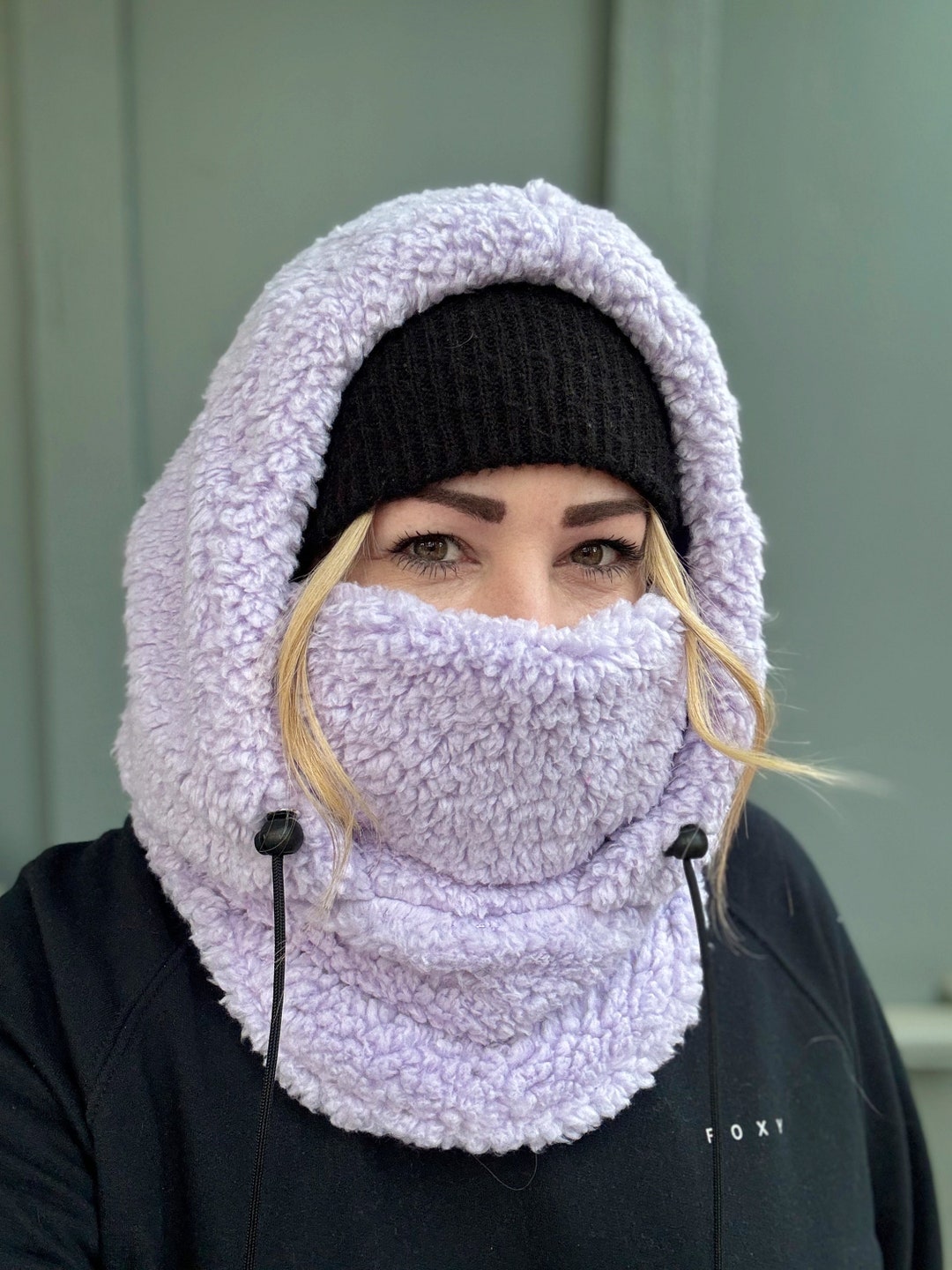 Balaclava - SHERPA Fleece - Fits Over Helmet - Lilac - Light Purple - Etsy