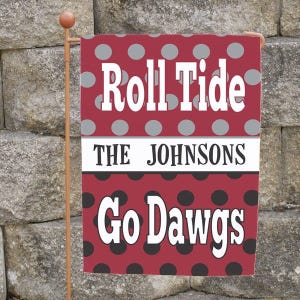 Custom House Divided Yard Flag Alabama Florida Gators Georgia Dogs ...