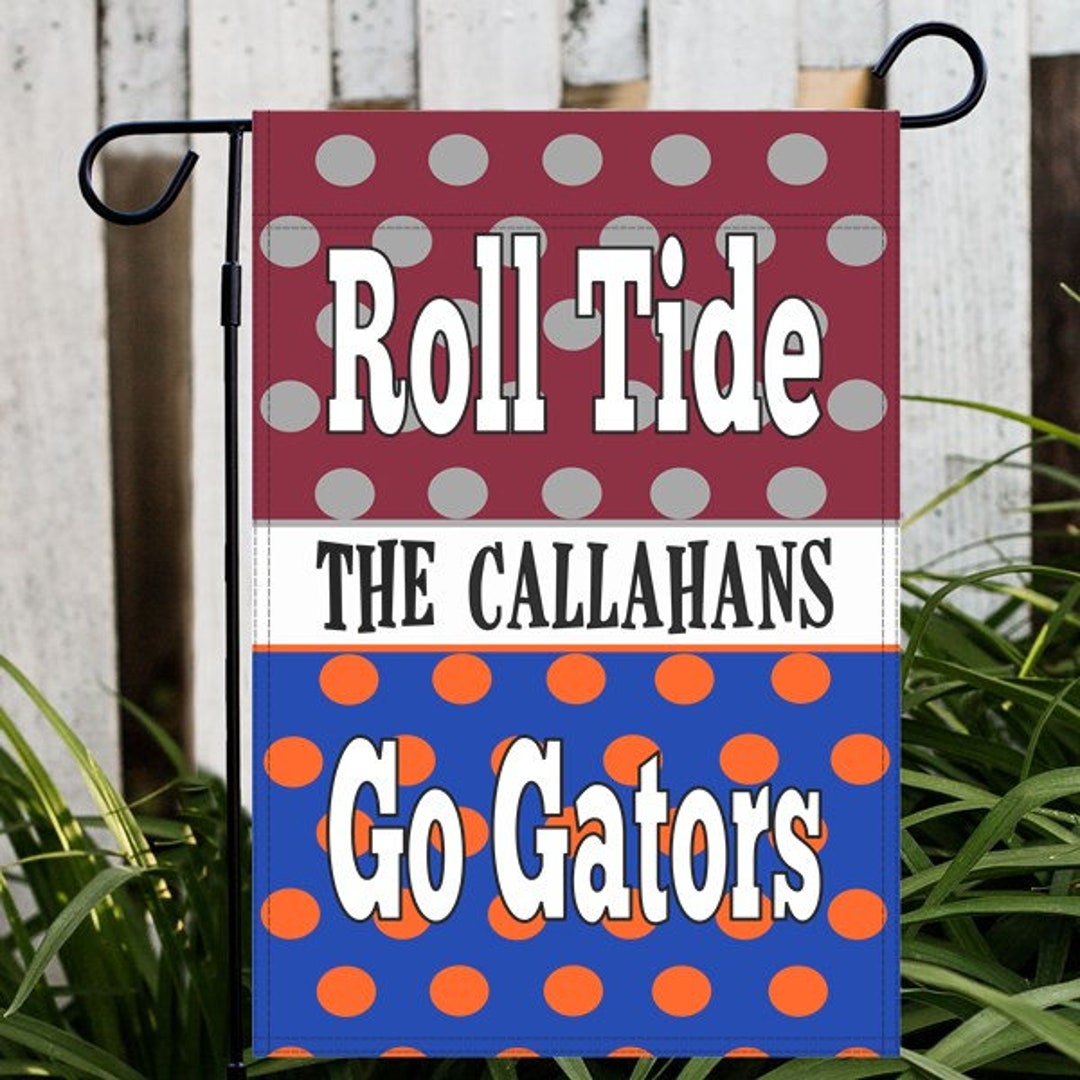 Custom House Divided Yard Flag Alabama Florida Gators Georgia Dogs ...