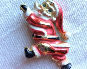 Vintage Hand Made Santa Pin, Holiday Gift, Vintage Gift, Holiday Decor ...