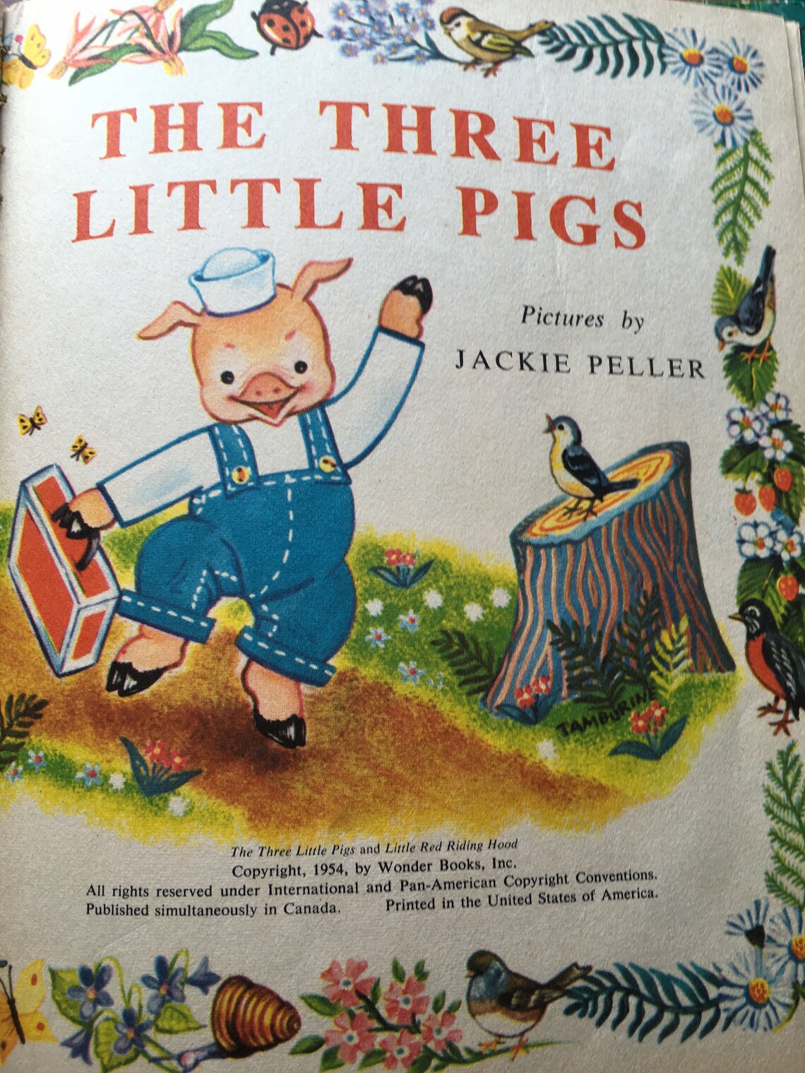 Vintage Little Red Riding Hood & the Three Little Pigs | Etsy