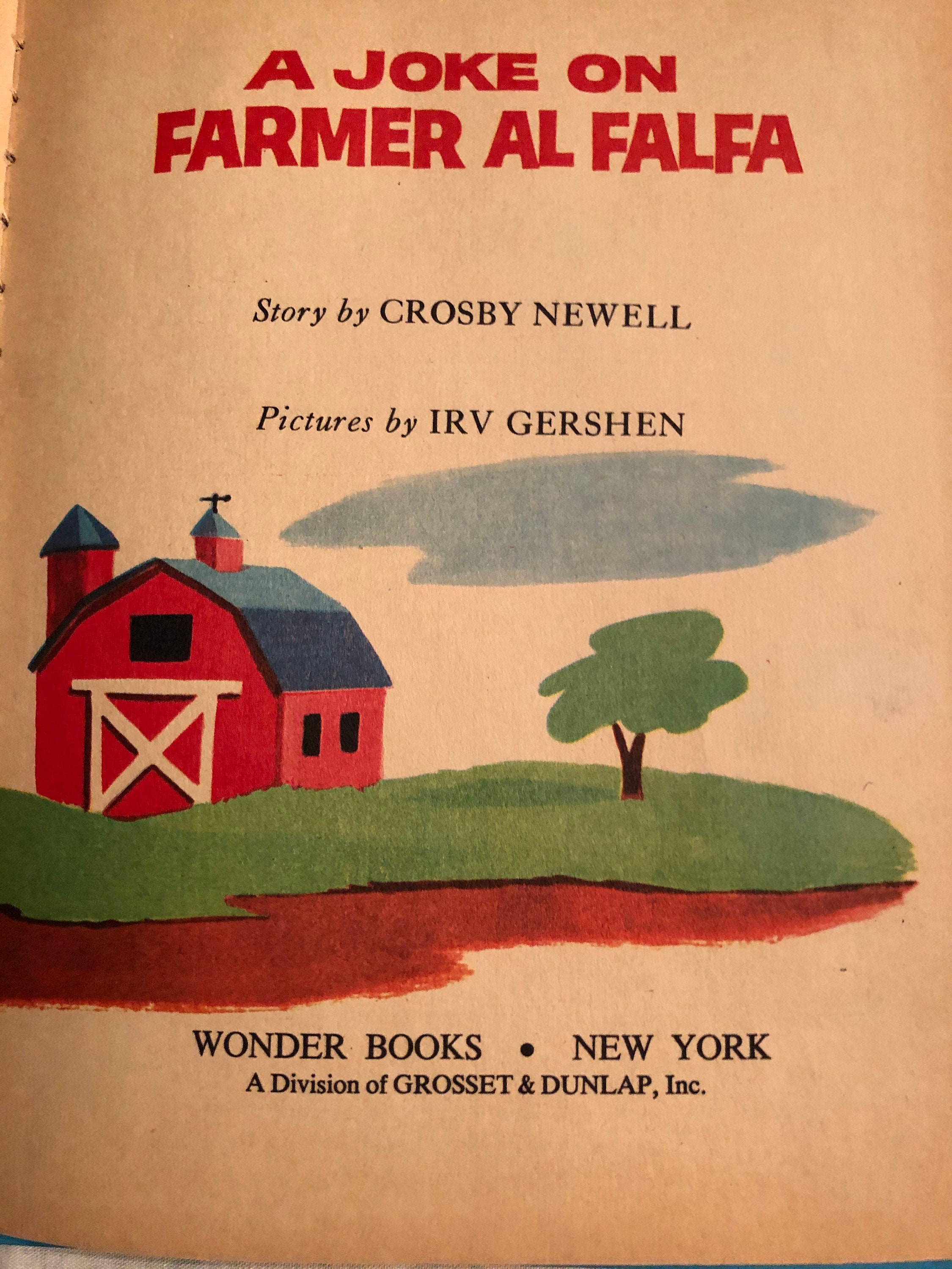 Vintage A Joke on Farmer Al Falfa Wonder Book - Etsy UK