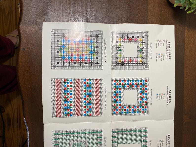 Pretty Patterns in Plastic Canvas Leisure Arts Leaflet #1300 - Etsy