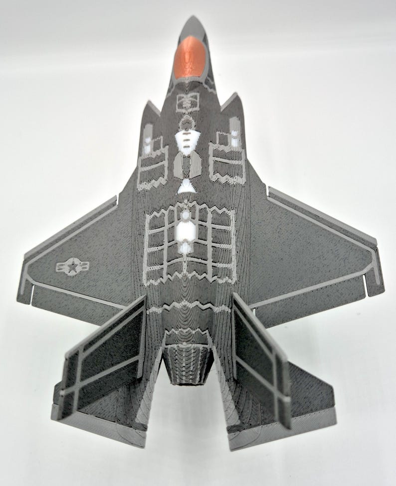 F-35 Lightning II Stealth Fighter Jet – 1:100 Display Model W/ Stand - Etsy